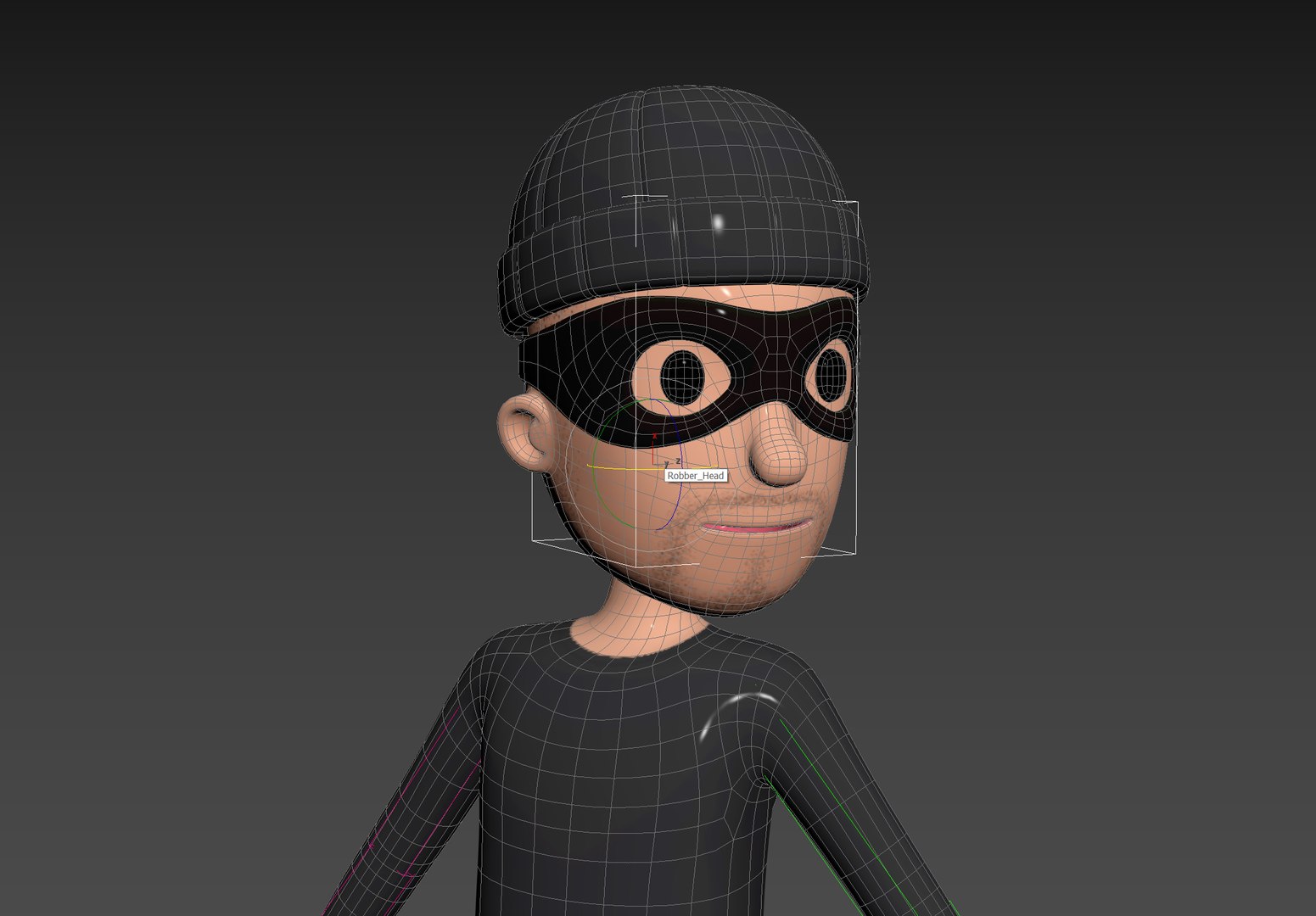 3D Character123 Rigged Robber Model - TurboSquid 1759407