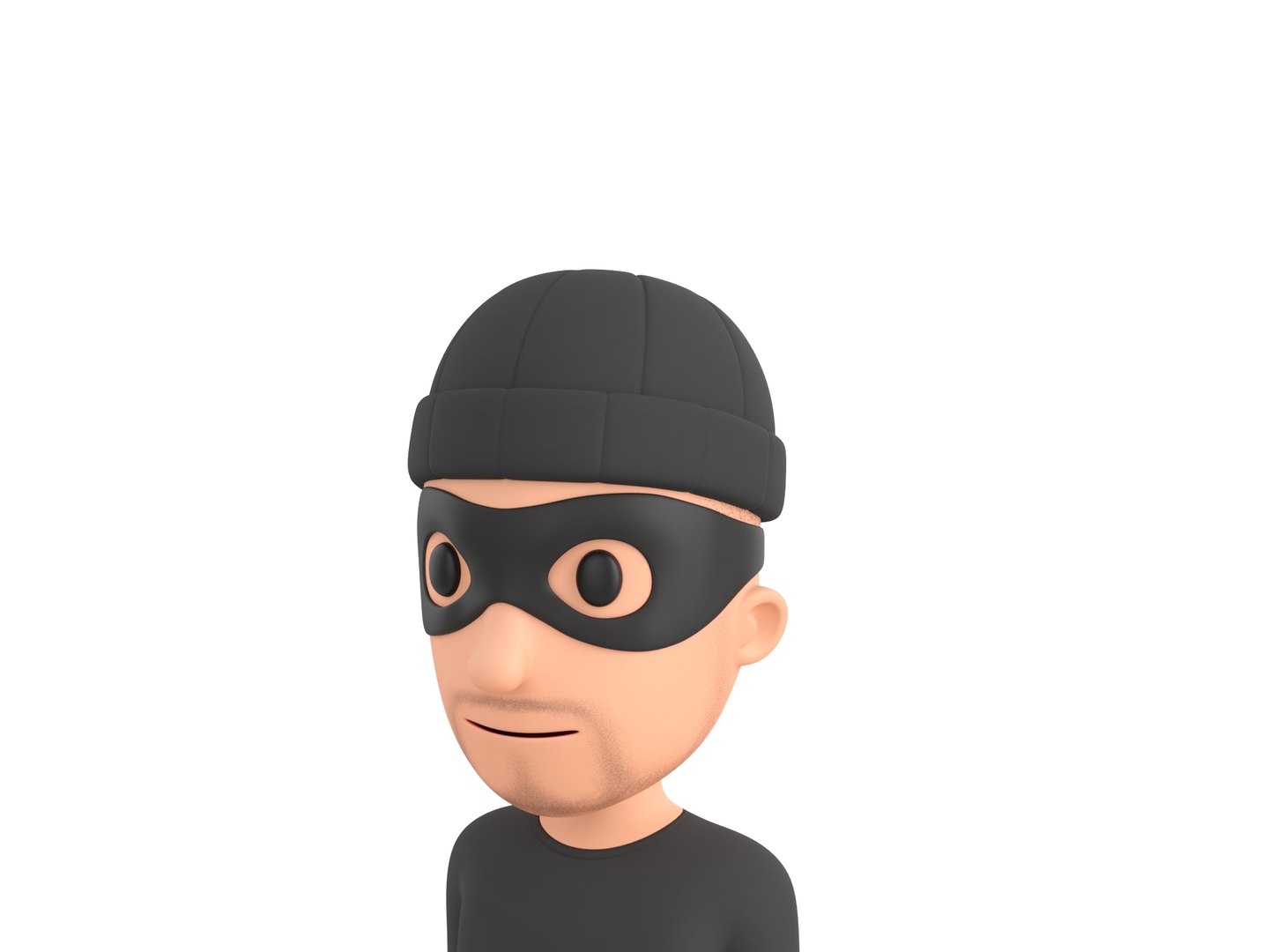 3D Character123 Rigged Robber Model - TurboSquid 1759407