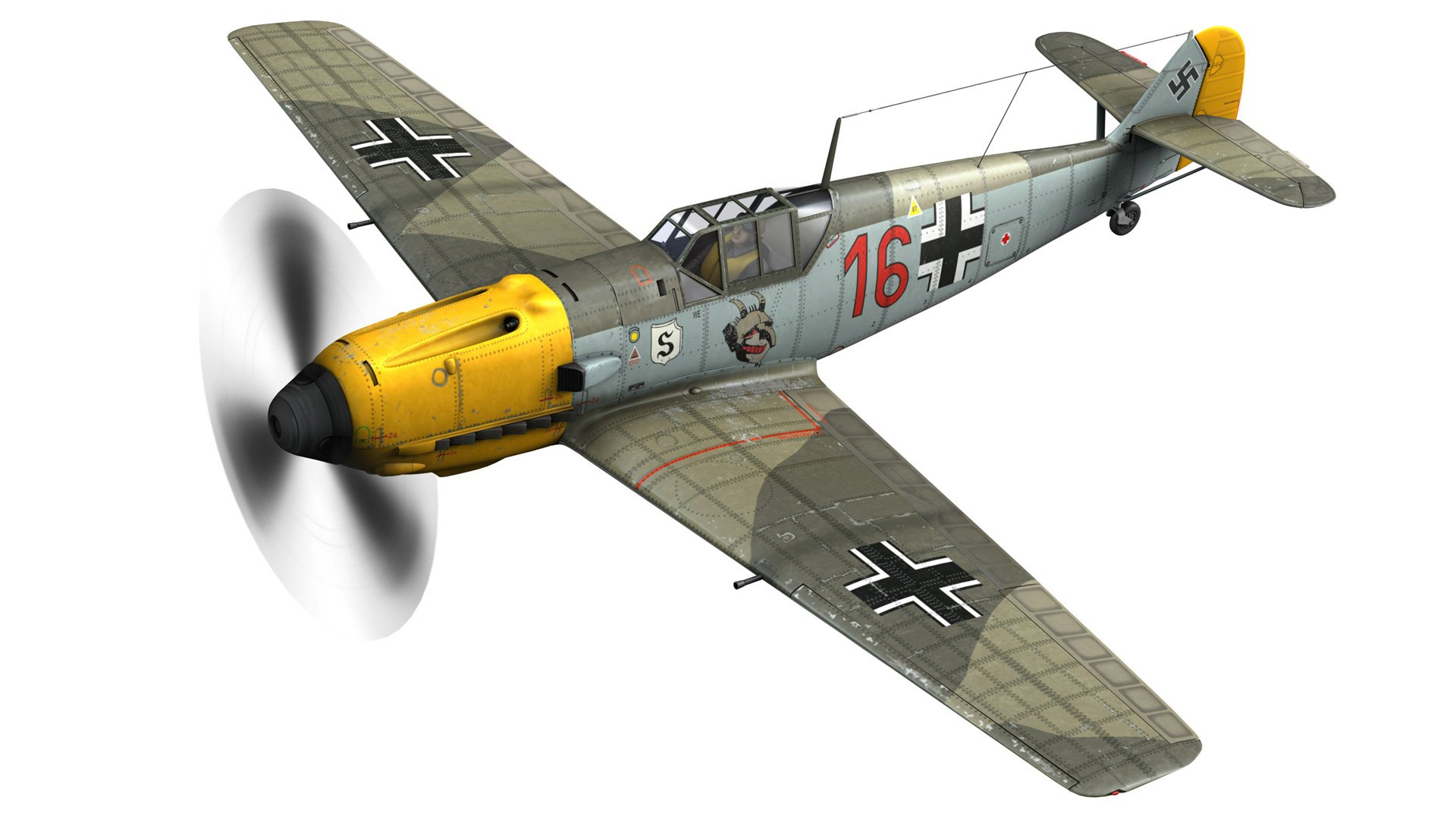 3D Messerschmitt Bf-109 Model - TurboSquid 1688585