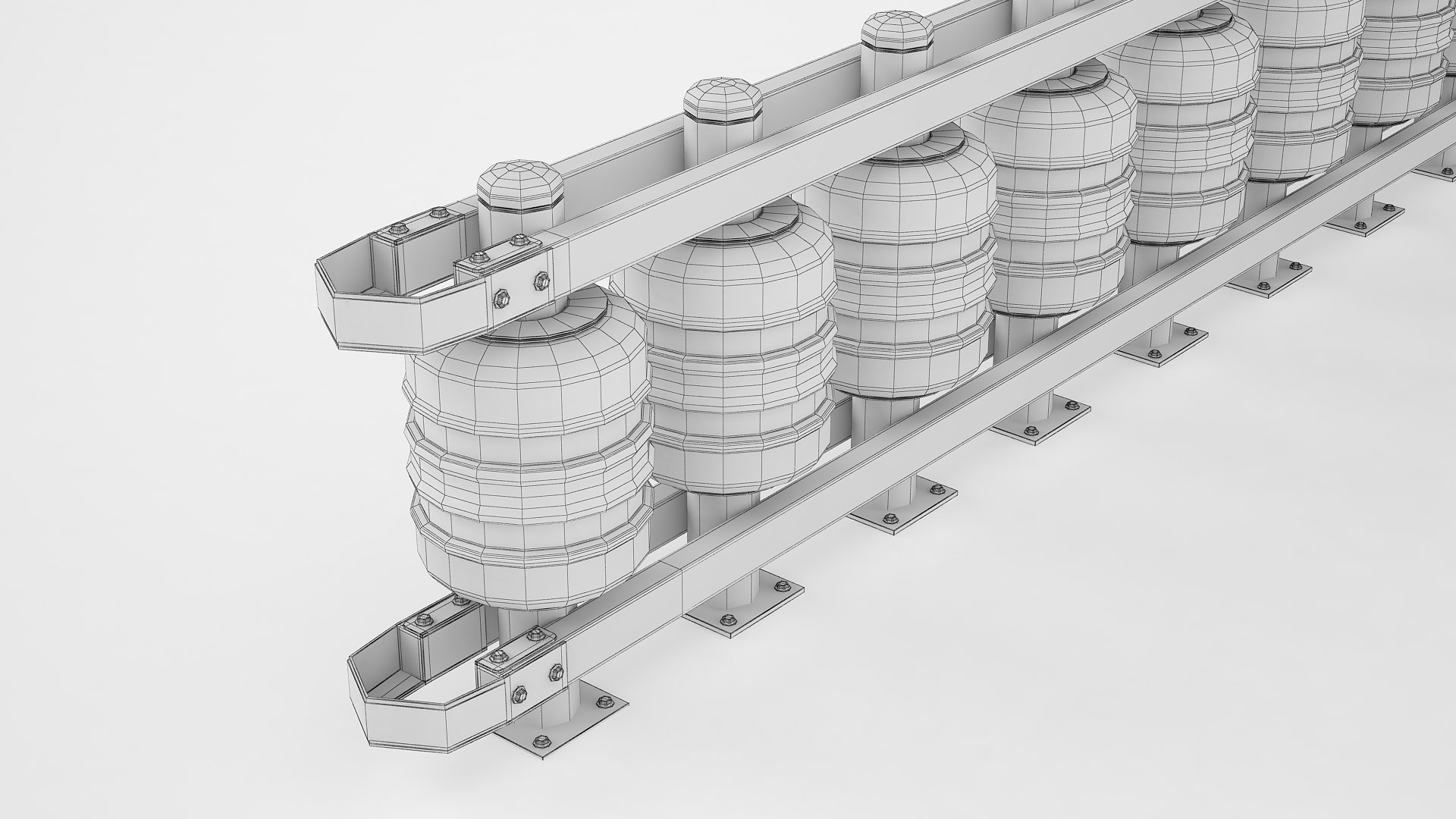 Safety Roller Barrier 3D Model - TurboSquid 1622010