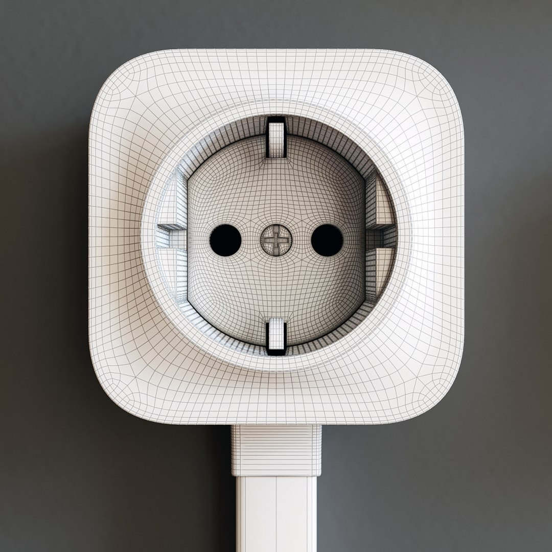 Surface-mounted Legrand Quteo Socket Model - TurboSquid 1452312