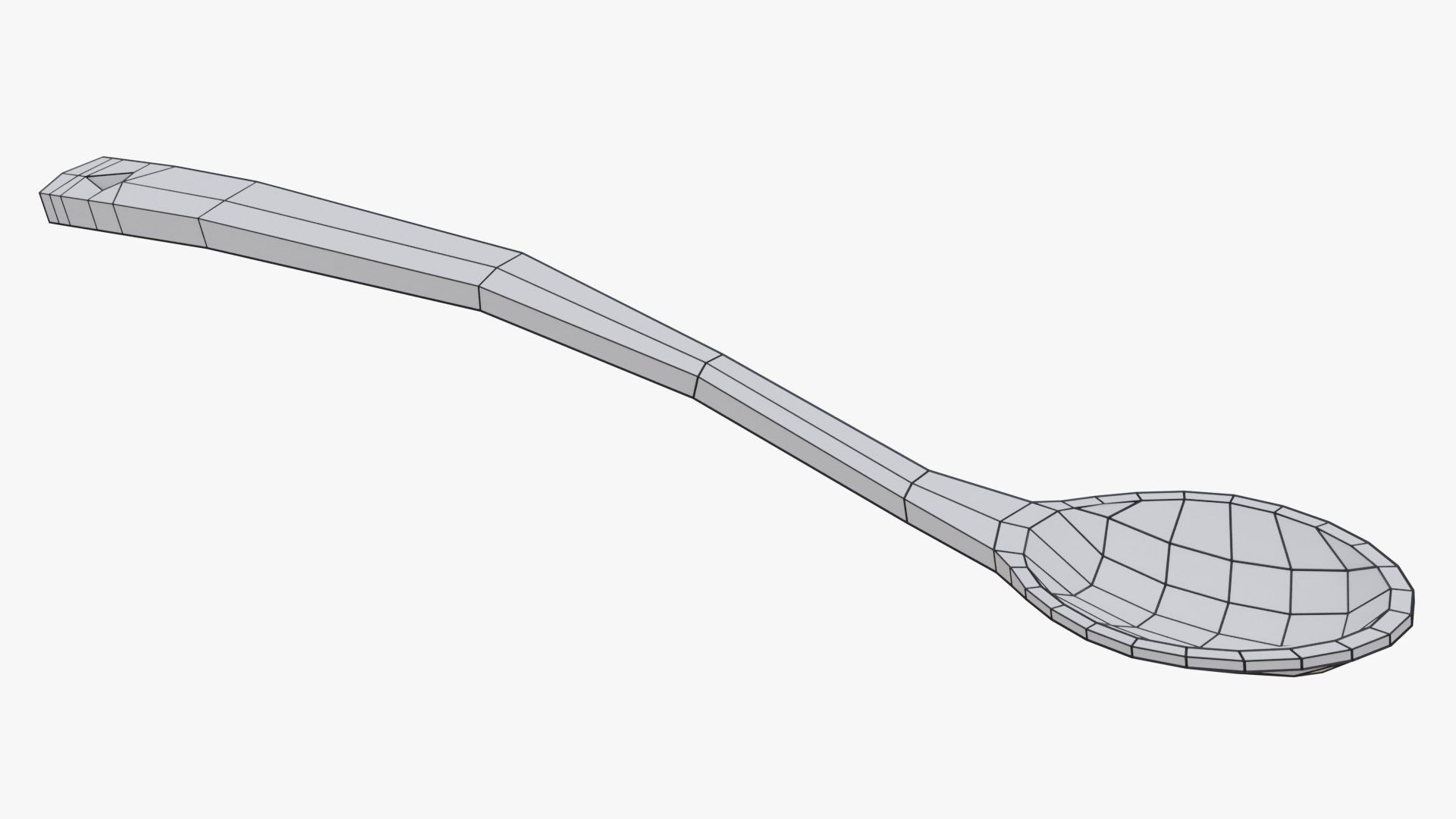 3D Red Plastic Stirring Spoon Model - TurboSquid 1948427