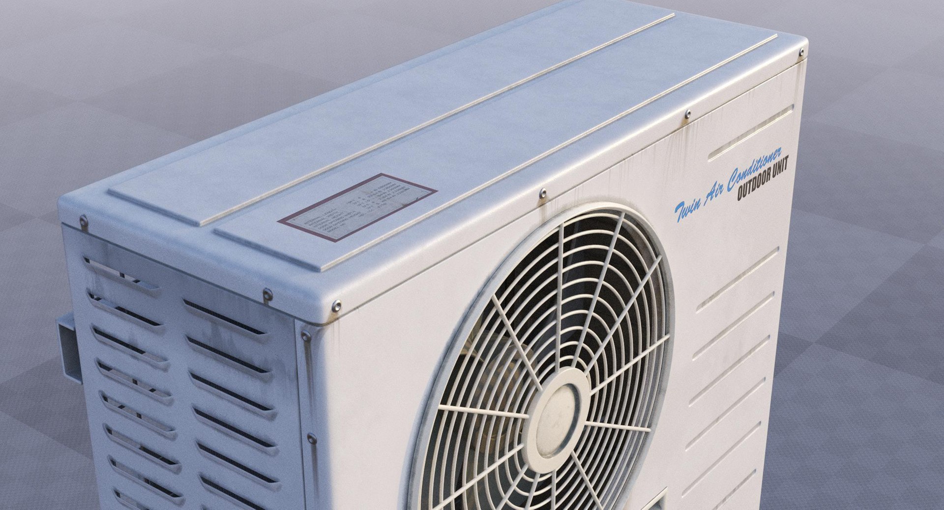 Outdoor twin unit 3D model - TurboSquid 1303012