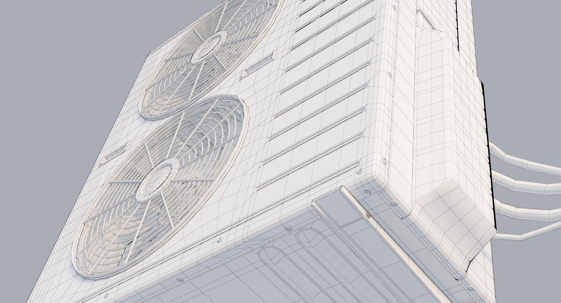 Outdoor twin unit 3D model - TurboSquid 1303012
