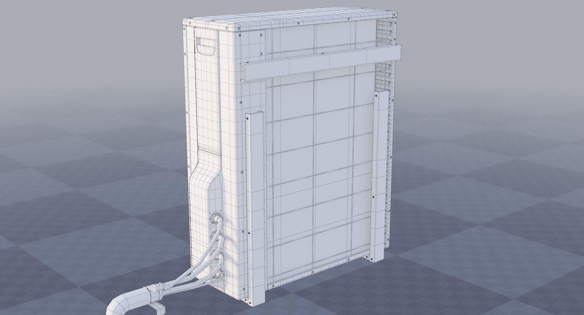 Outdoor twin unit 3D model - TurboSquid 1303012