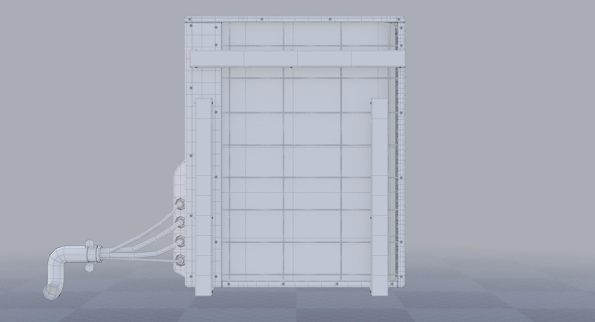 Outdoor twin unit 3D model - TurboSquid 1303012