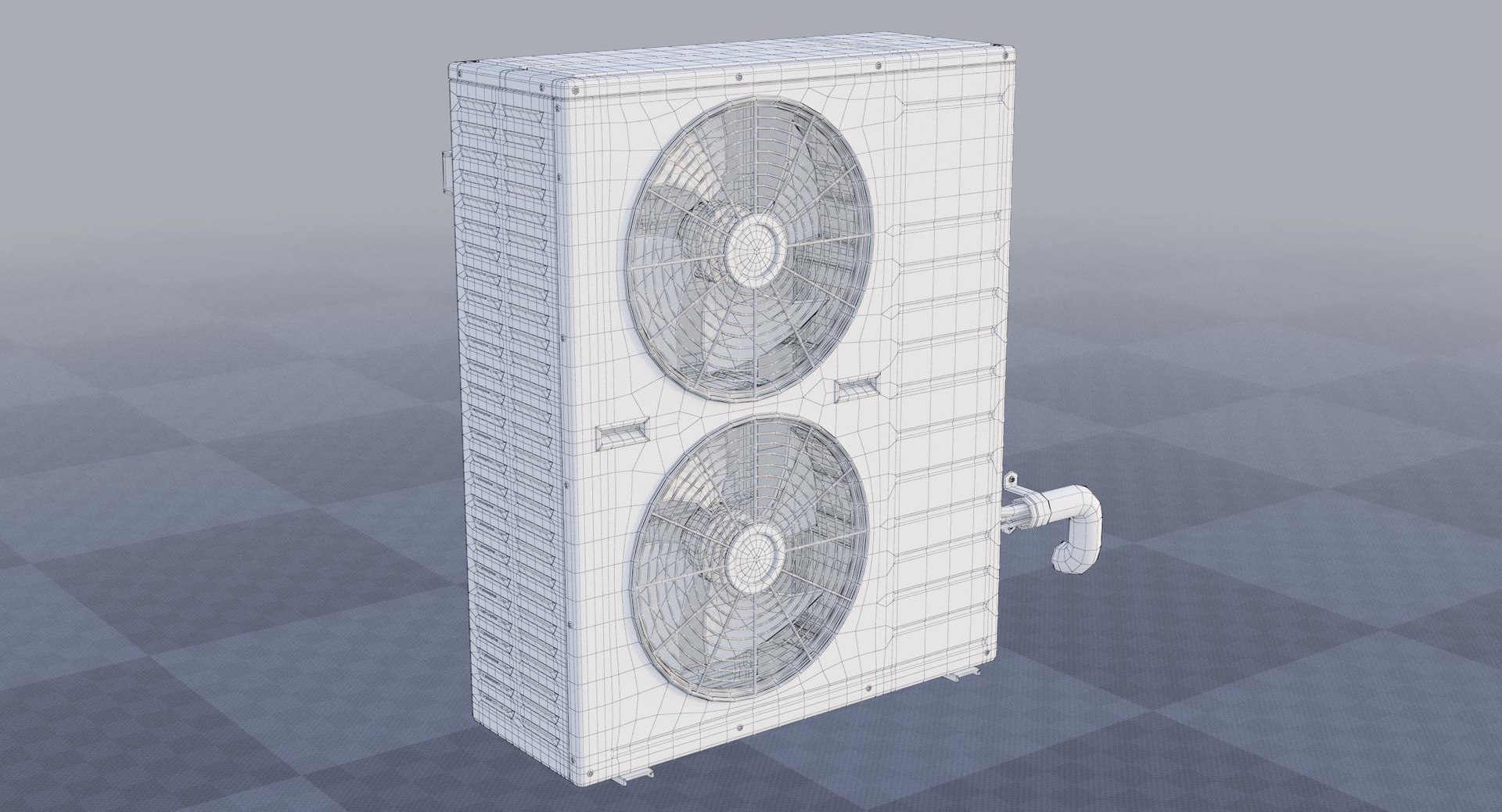 Outdoor twin unit 3D model - TurboSquid 1303012