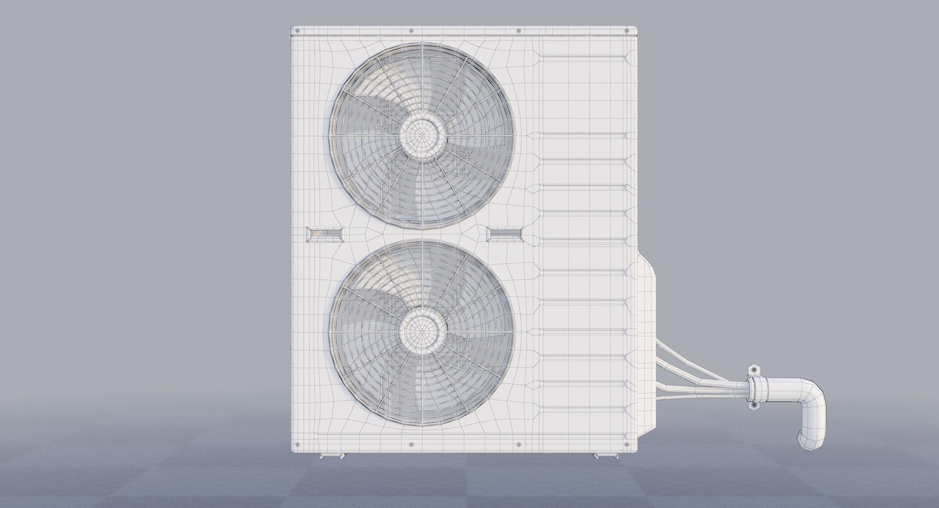 Outdoor twin unit 3D model - TurboSquid 1303012