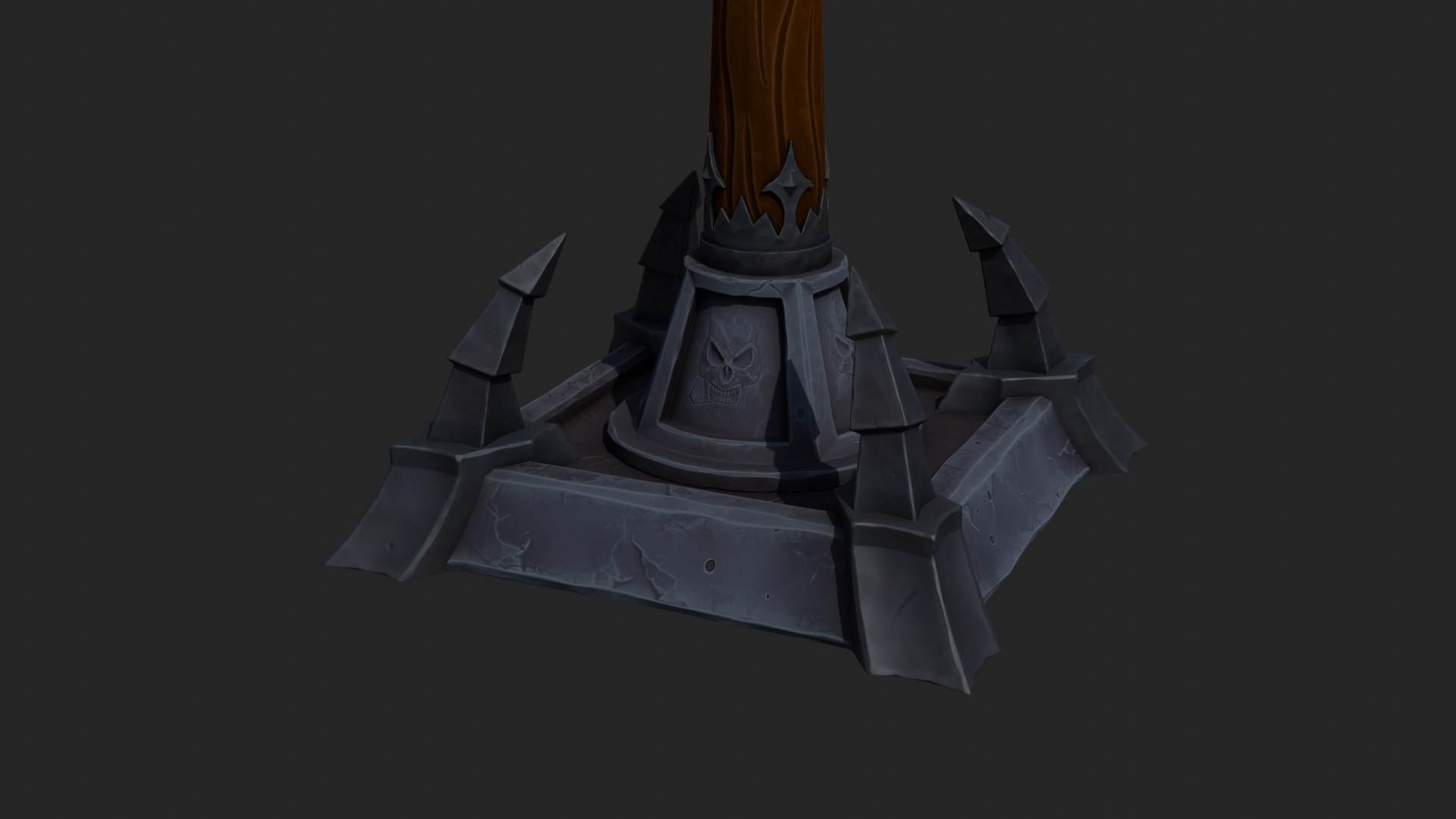 Stylized Lamp Post With 5 Lights 3D - TurboSquid 2090589