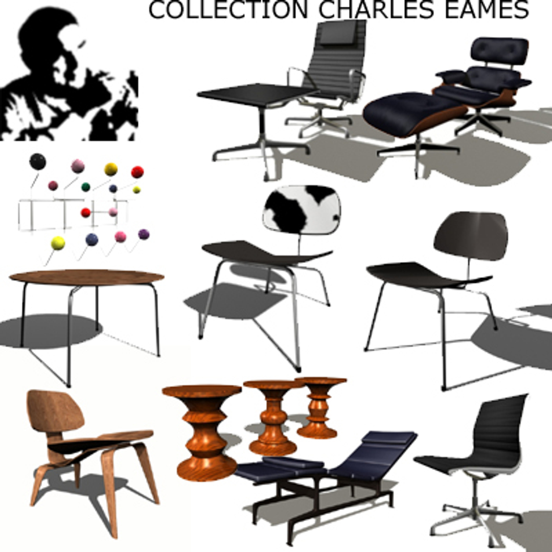 charles eames 3d model