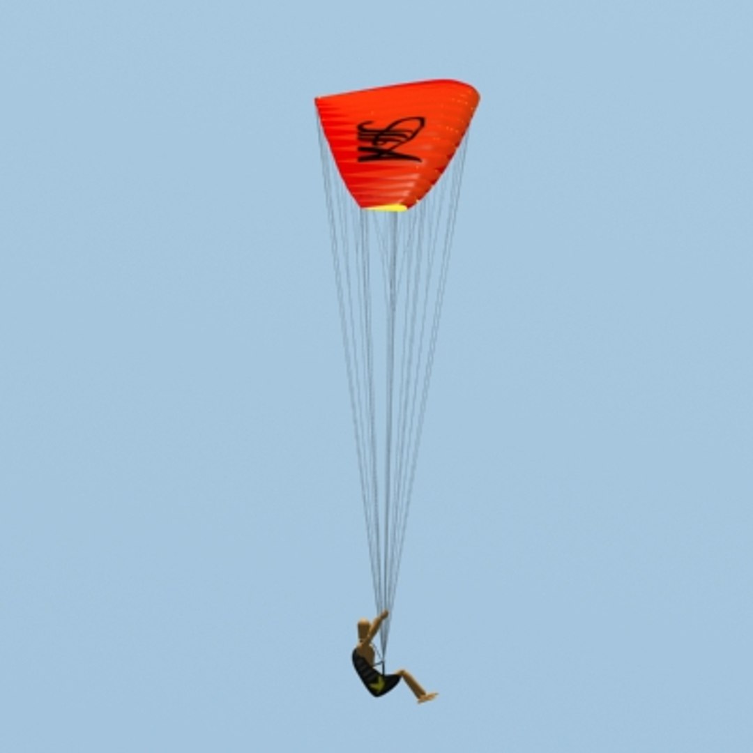 Paraglider Glider 3d Model