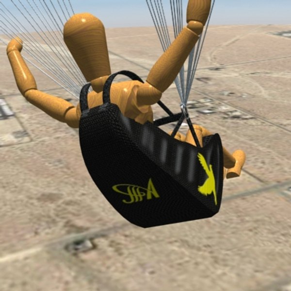 paraglider glider 3d model