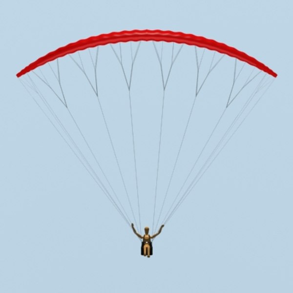 paraglider glider 3d model
