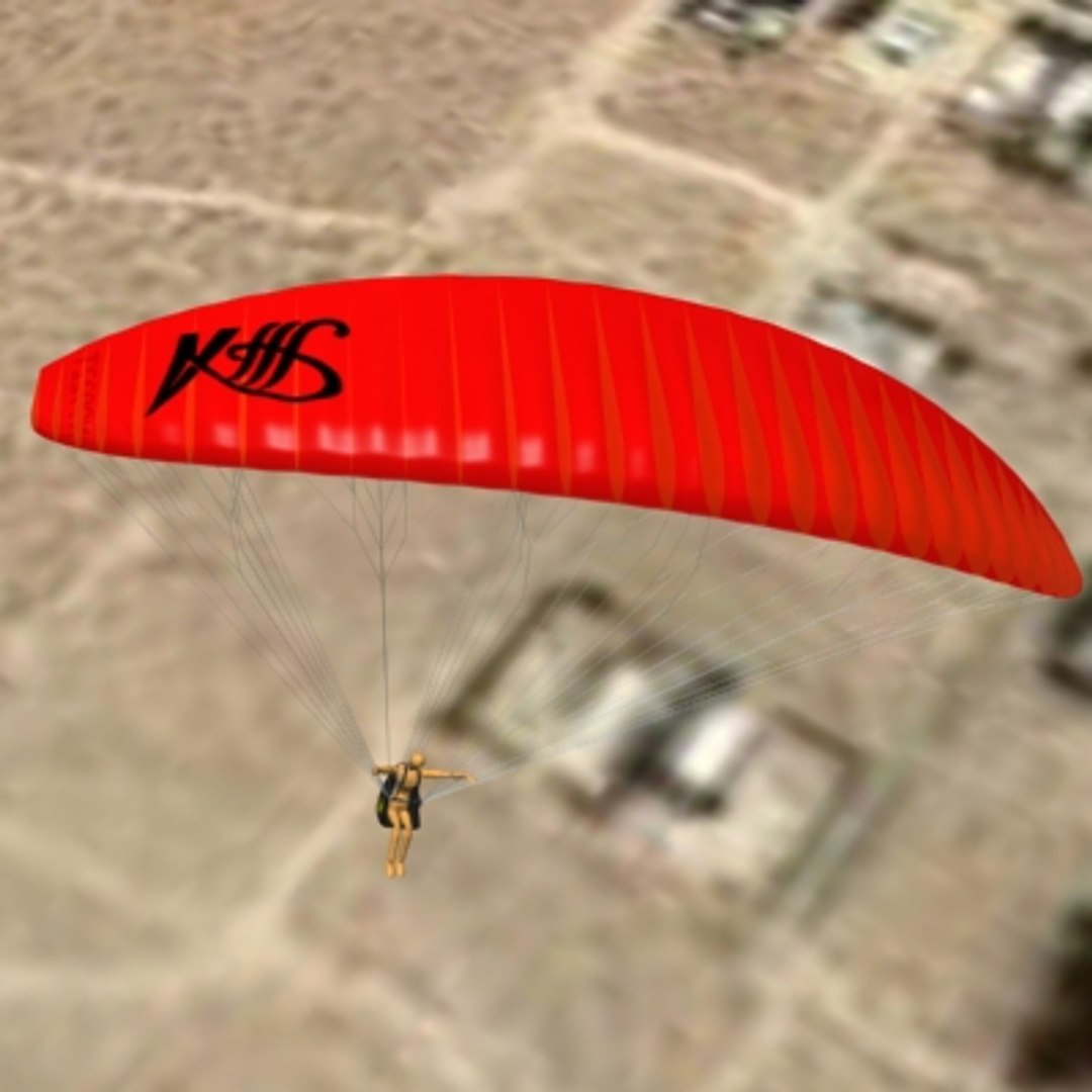 Paraglider Glider 3d Model