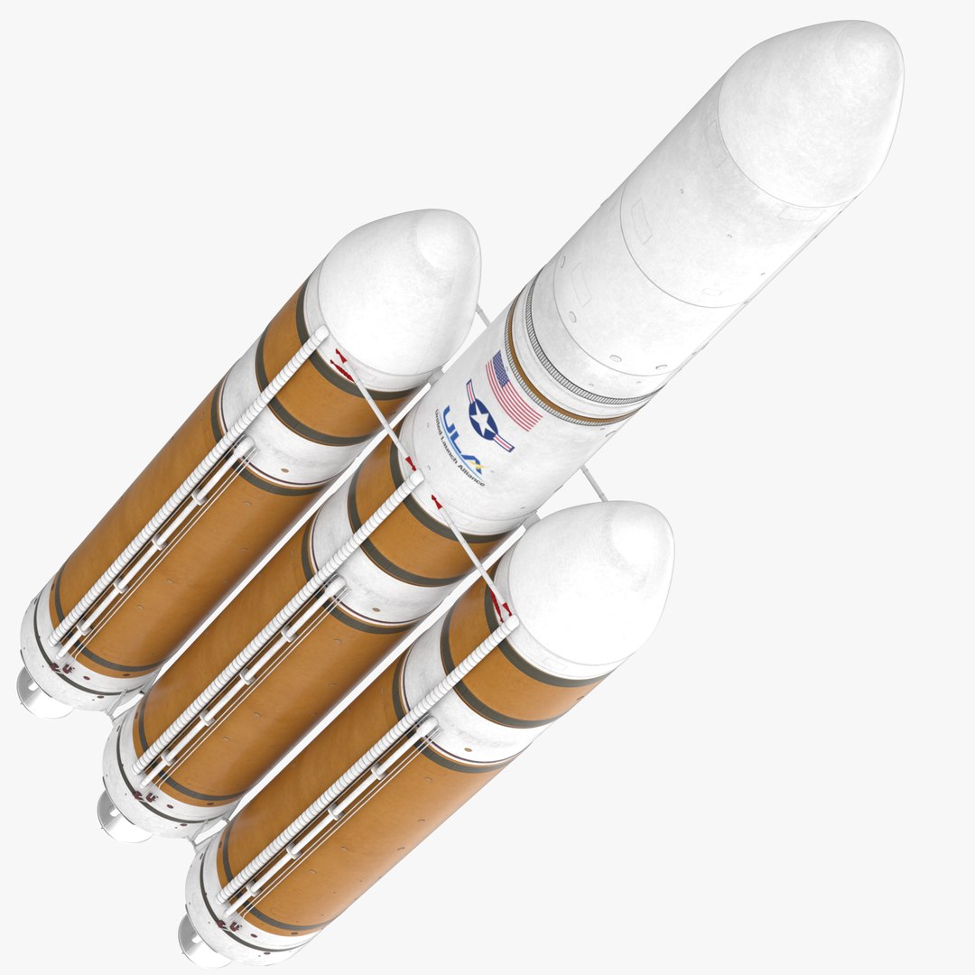 Delta Iv Heavy Rocket 3d Model