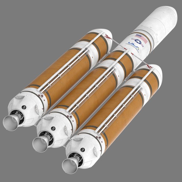 delta iv heavy rocket 3d model