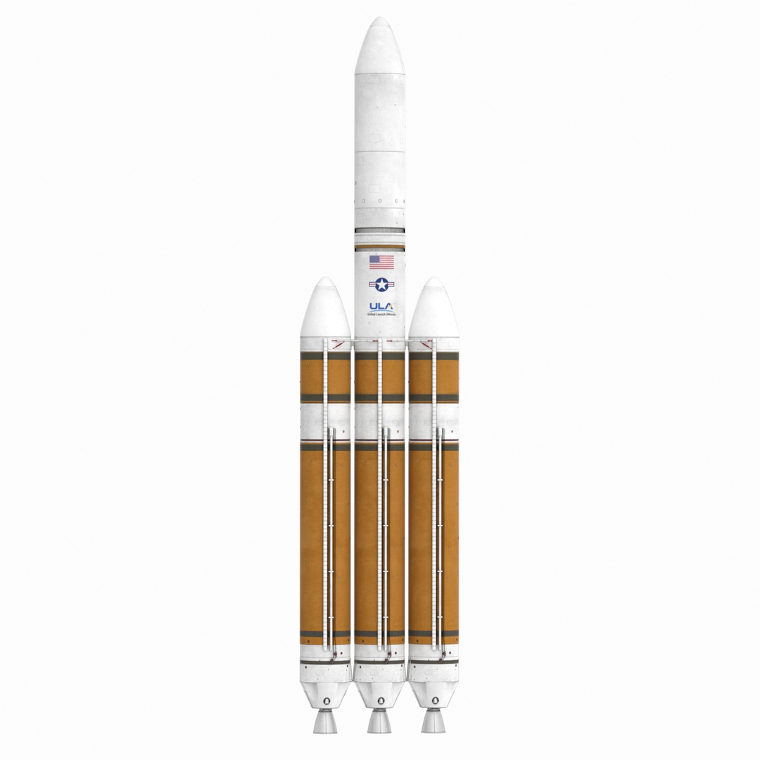 Delta Iv Heavy Rocket 3d Model