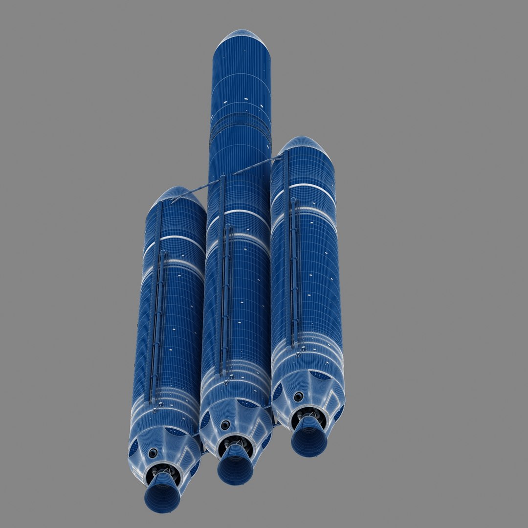 Delta Iv Heavy Rocket 3d Model