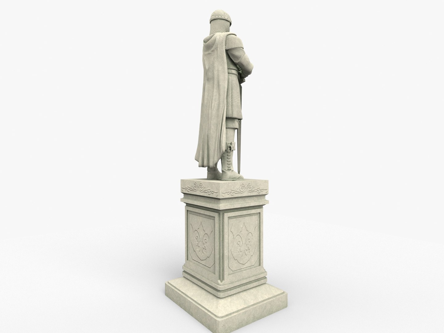 Medieval knight statue model - TurboSquid 2045516