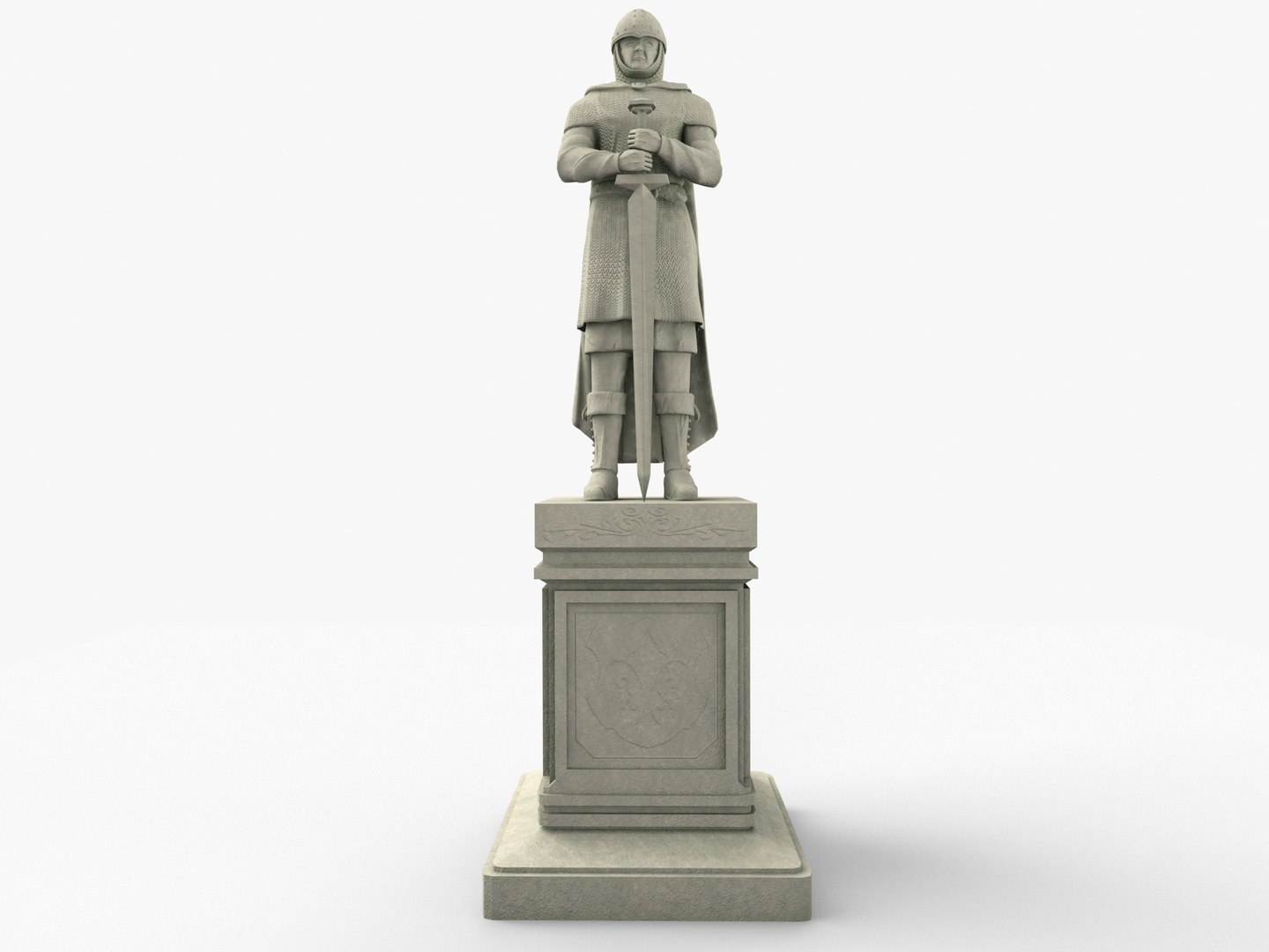 Medieval Knight Statue Model - TurboSquid 2045516