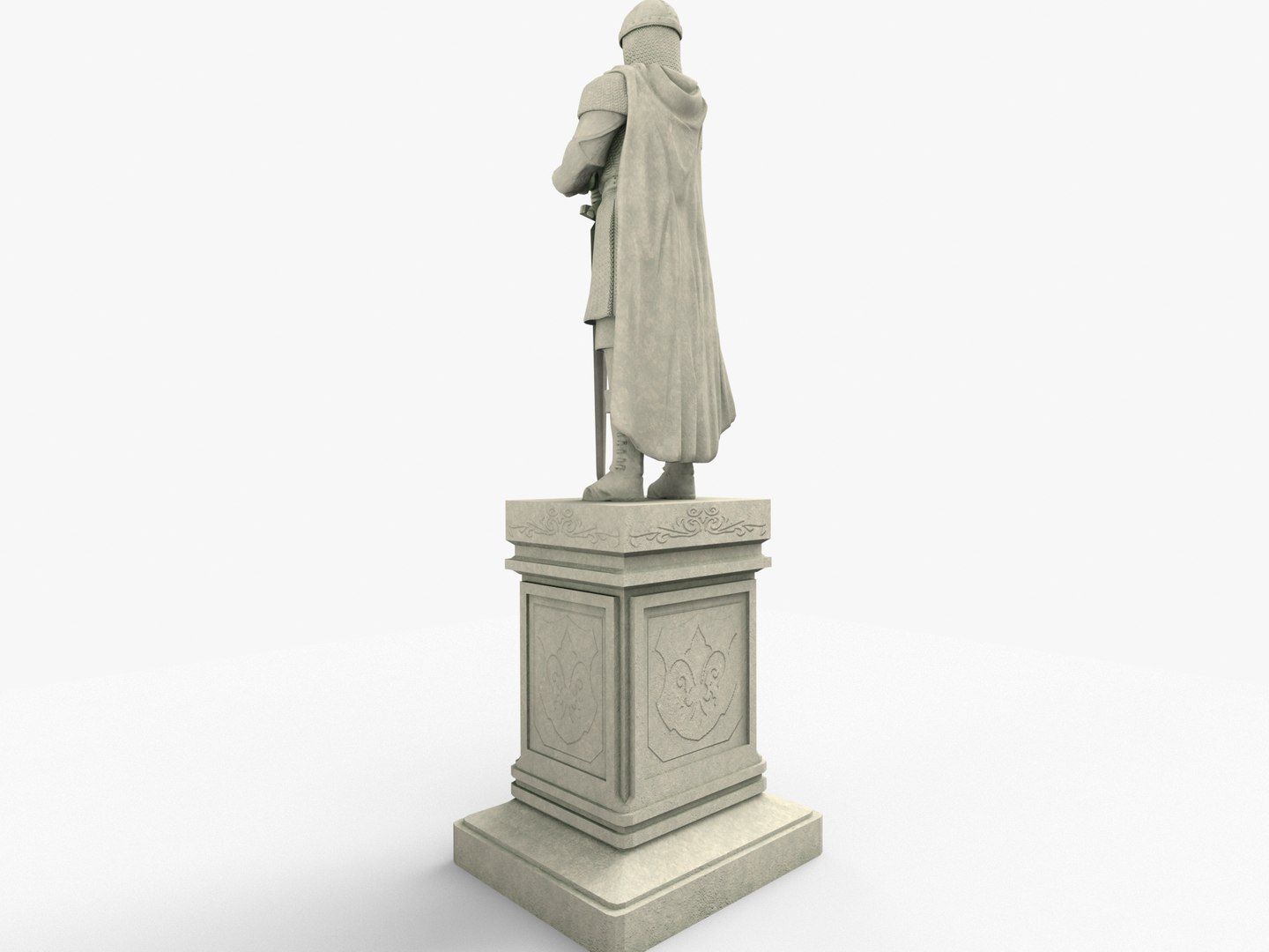 Medieval Knight Statue Model - TurboSquid 2045516