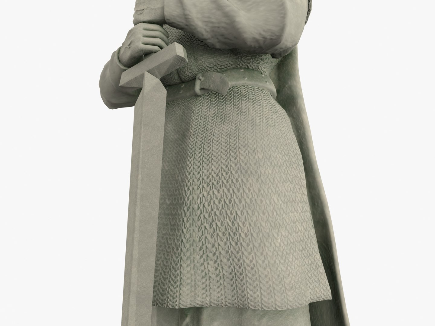 Medieval Knight Statue Model - TurboSquid 2045516