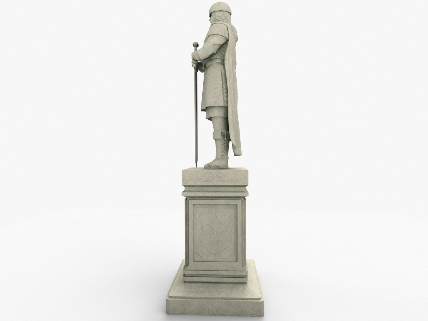 Medieval Knight Statue Model - TurboSquid 2045516