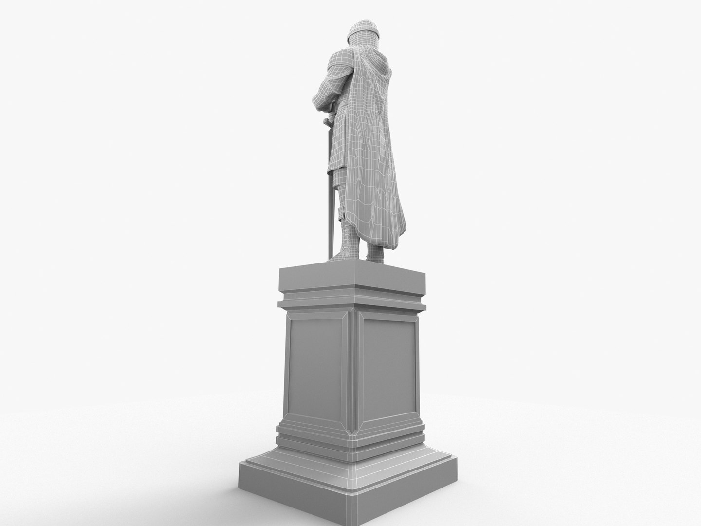 Medieval Knight Statue Model - TurboSquid 2045516