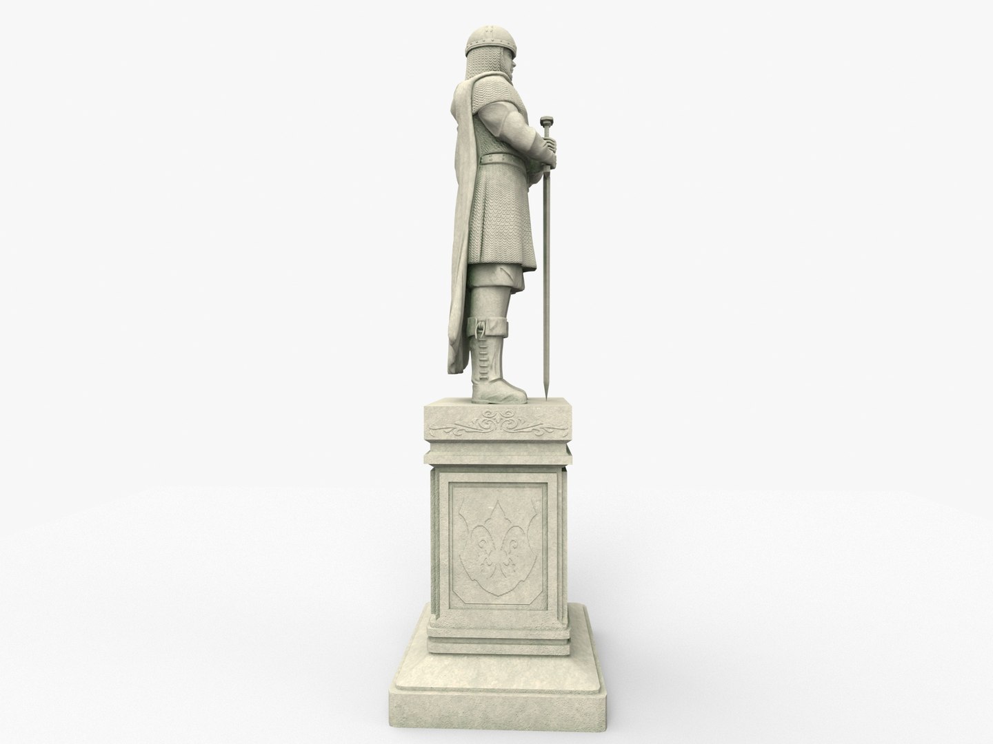 Medieval Knight Statue Model - TurboSquid 2045516