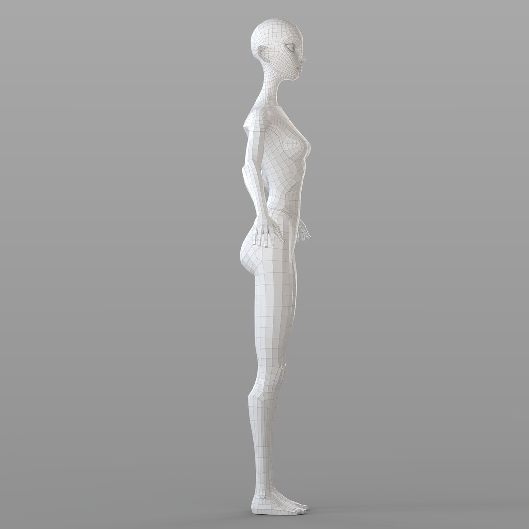Stylised Female Base Model - TurboSquid 1746929