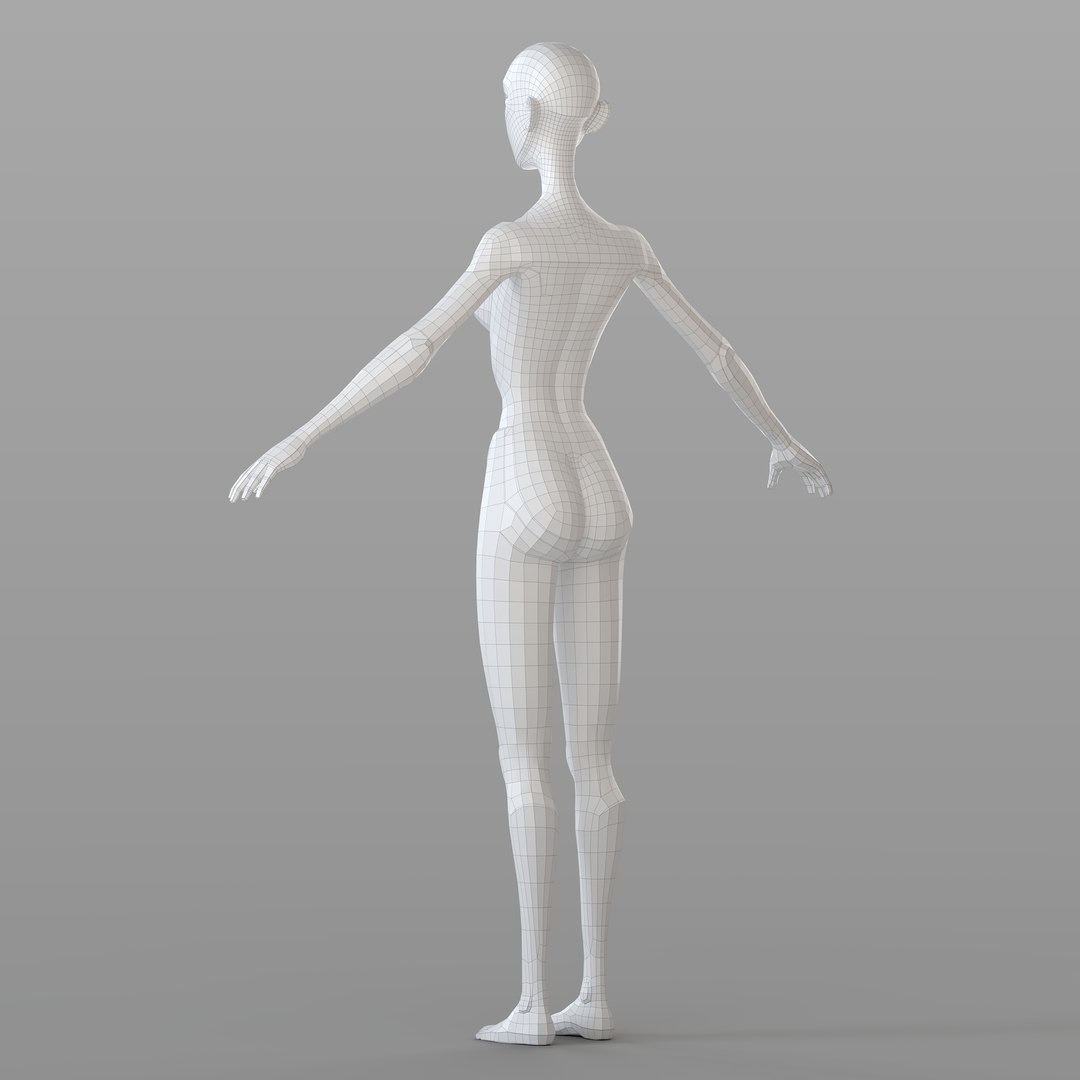 Stylised Female Base Model - TurboSquid 1746929