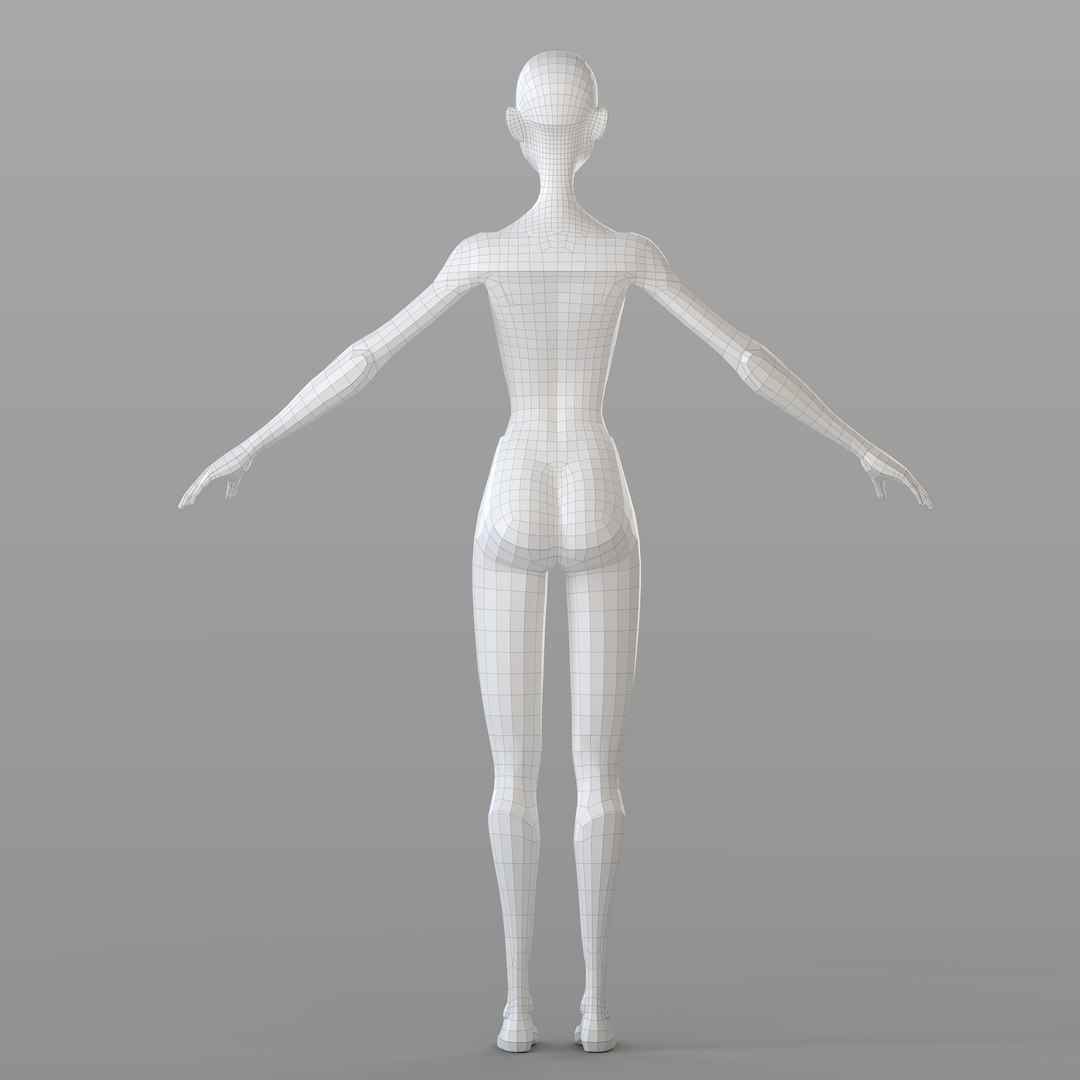 Stylised Female Base Model - TurboSquid 1746929