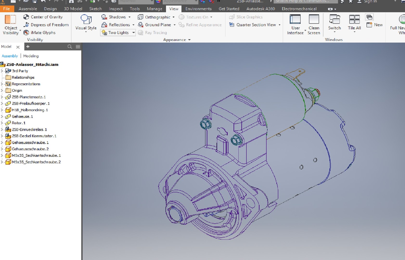 3D Hitachi-starter-for-vehicles - TurboSquid 1852293