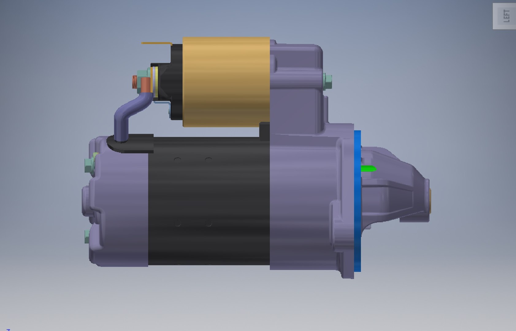 3D Hitachi-starter-for-vehicles - TurboSquid 1852293