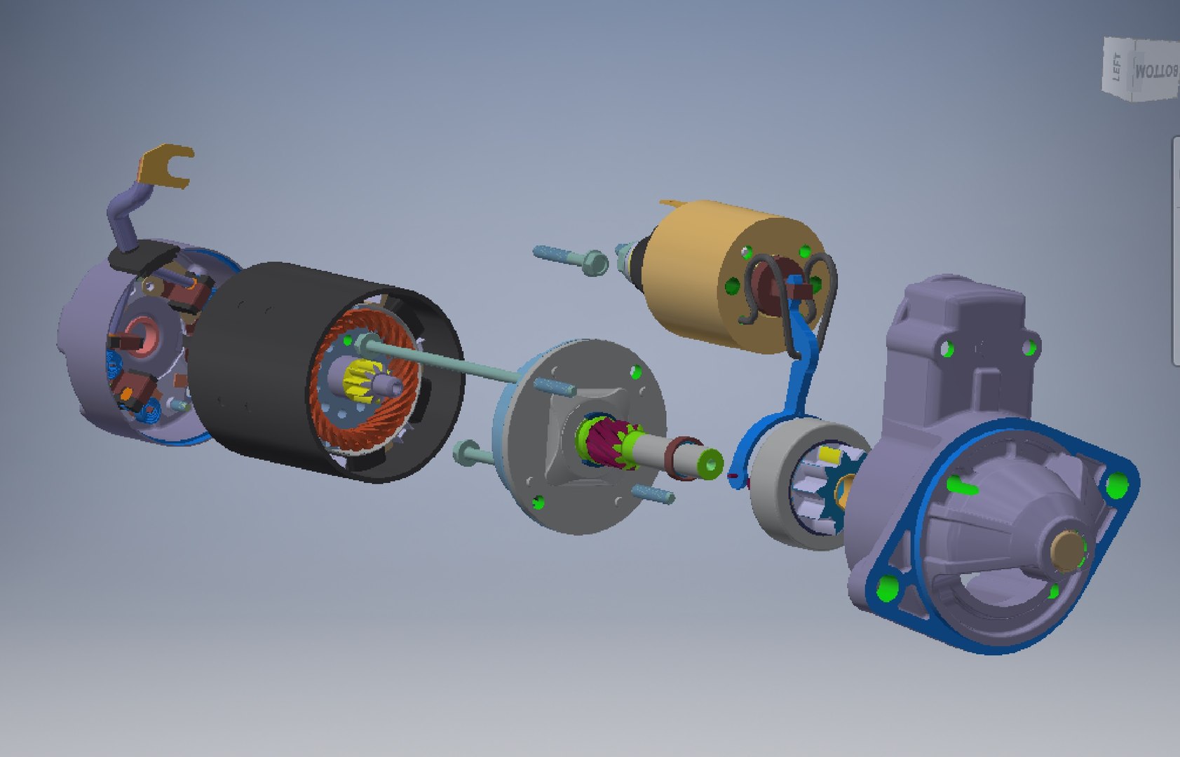 3D Hitachi-starter-for-vehicles - TurboSquid 1852293