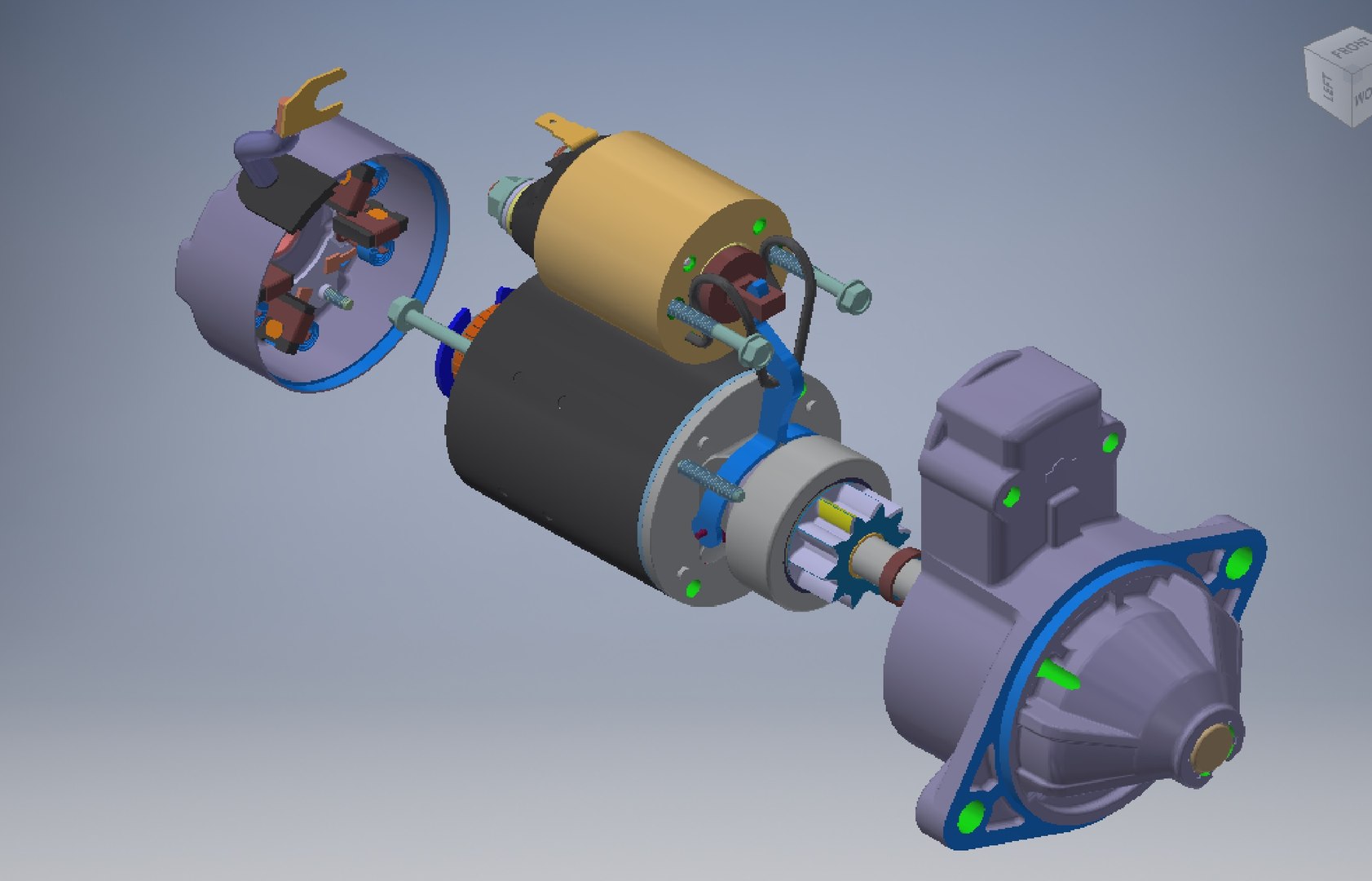 3D Hitachi-starter-for-vehicles - TurboSquid 1852293