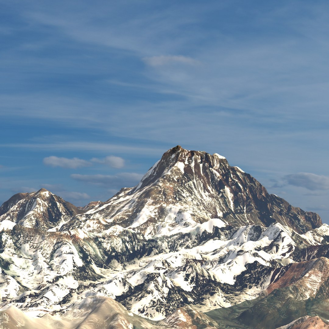 Mountains Terrain Landscape Andes 3D - TurboSquid 1646875