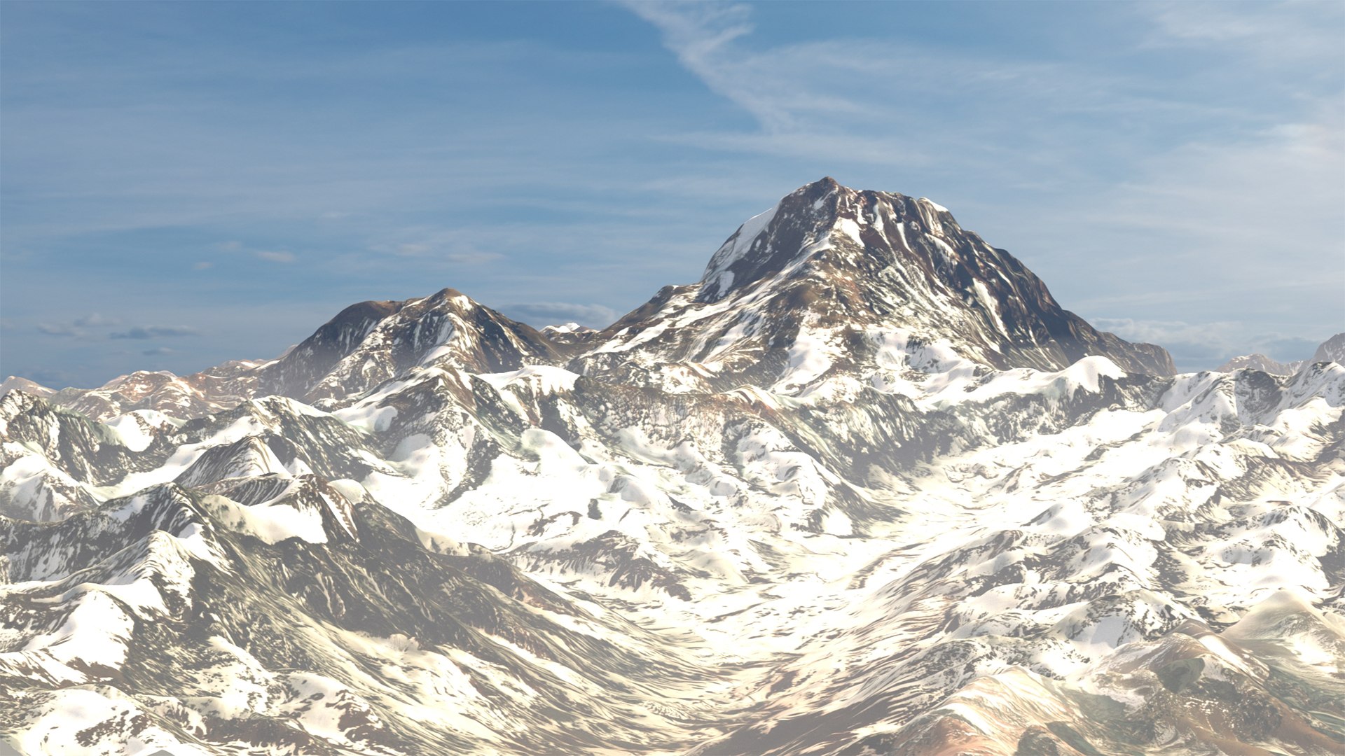 Mountains Terrain Landscape Andes 3D - TurboSquid 1646875