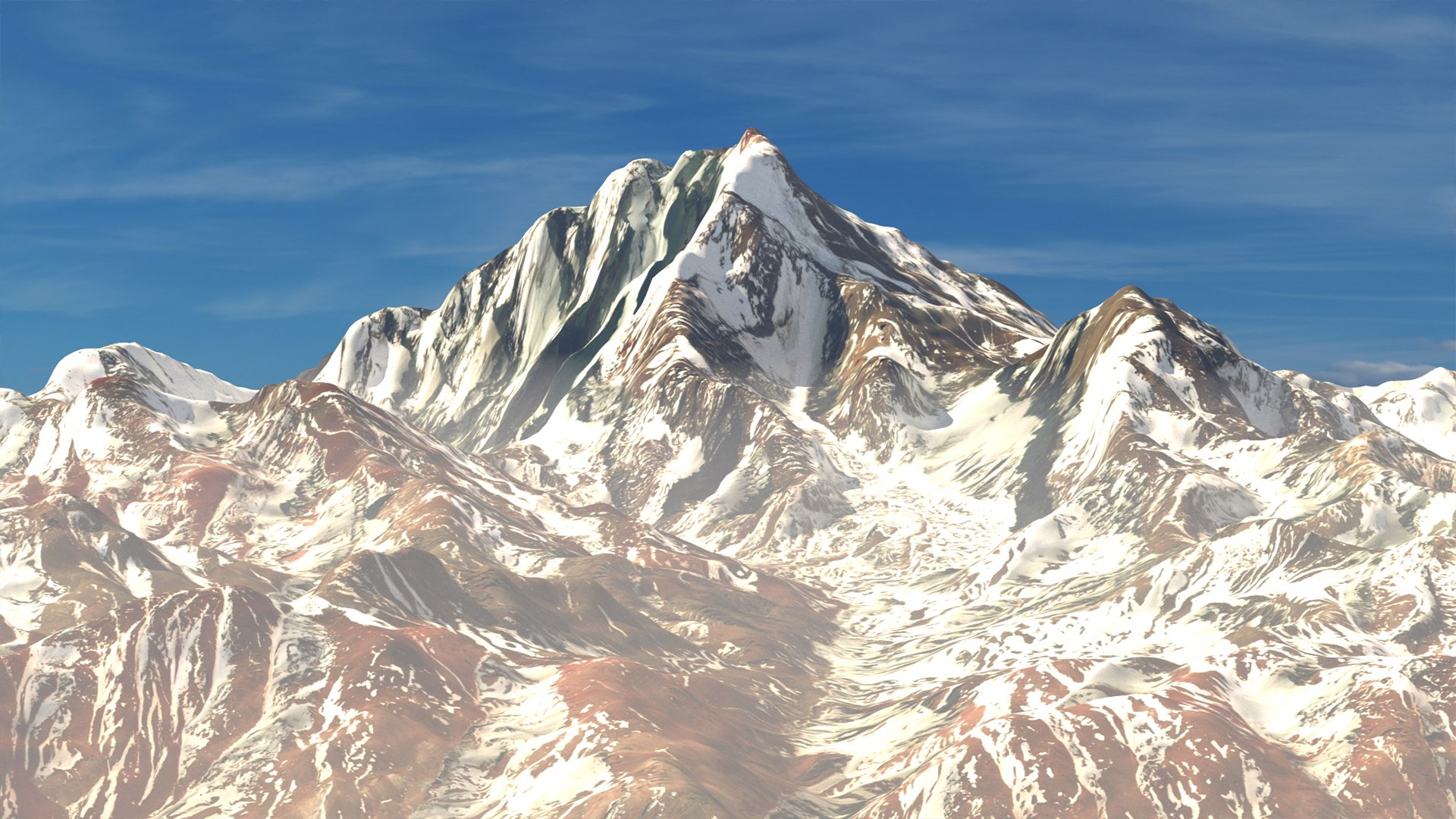 Mountains Terrain Landscape Andes 3D - TurboSquid 1646875