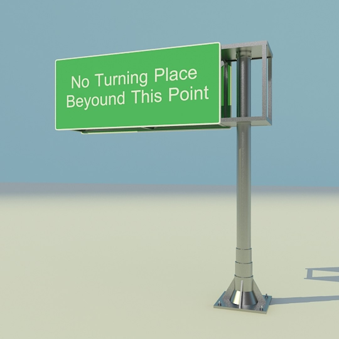 3d Model Highway Signs