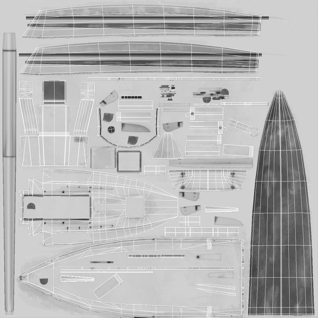 Yacht With Sails Down 3D Model - TurboSquid 2315631