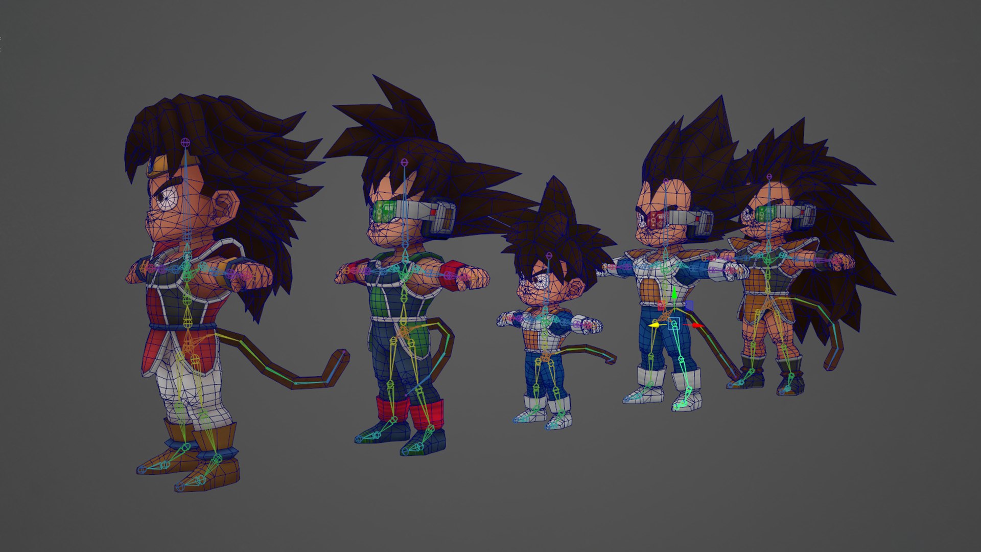 Saiyan Warriors 3D Model - TurboSquid 1723708