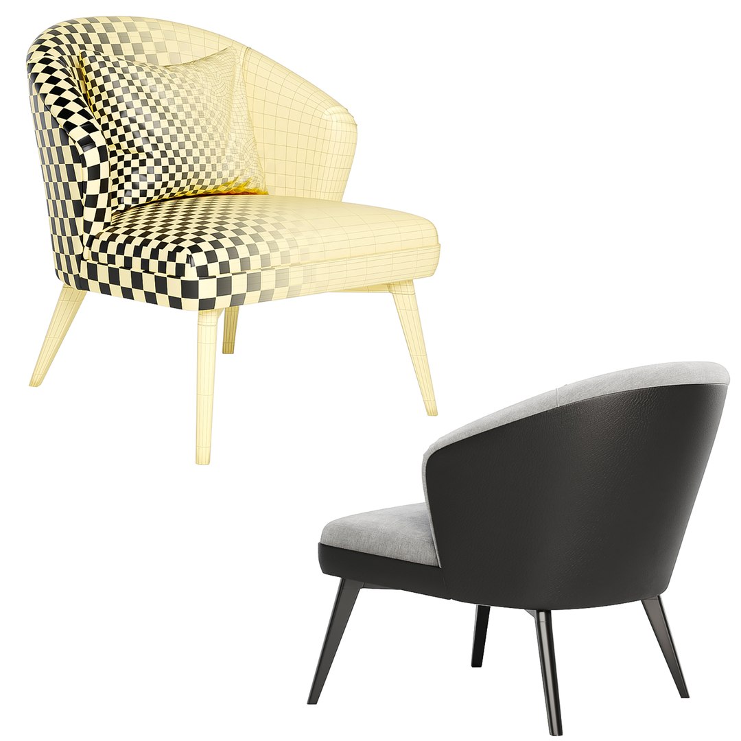 Nelly Arm Chair 3D Model - TurboSquid 2343693