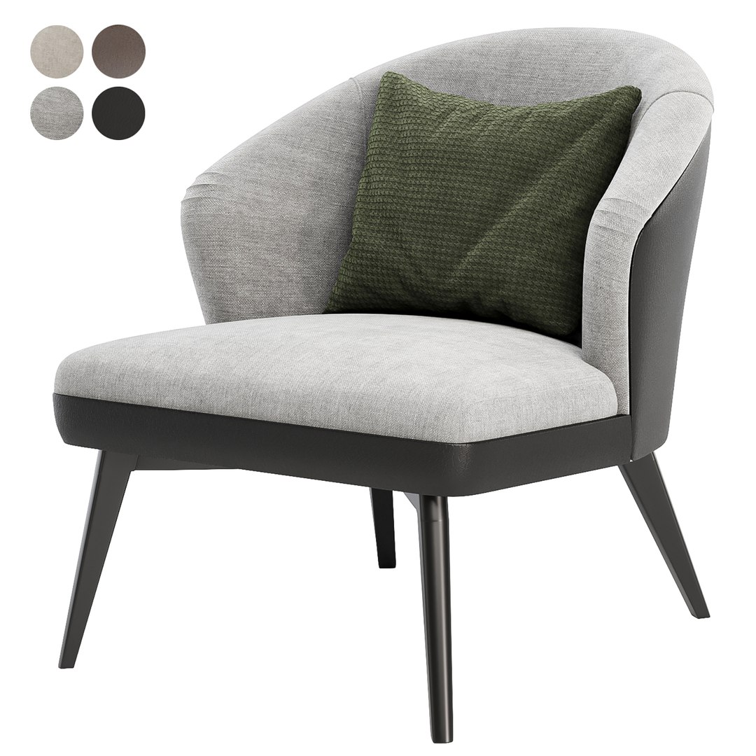 Nelly Arm Chair 3D Model - TurboSquid 2343693