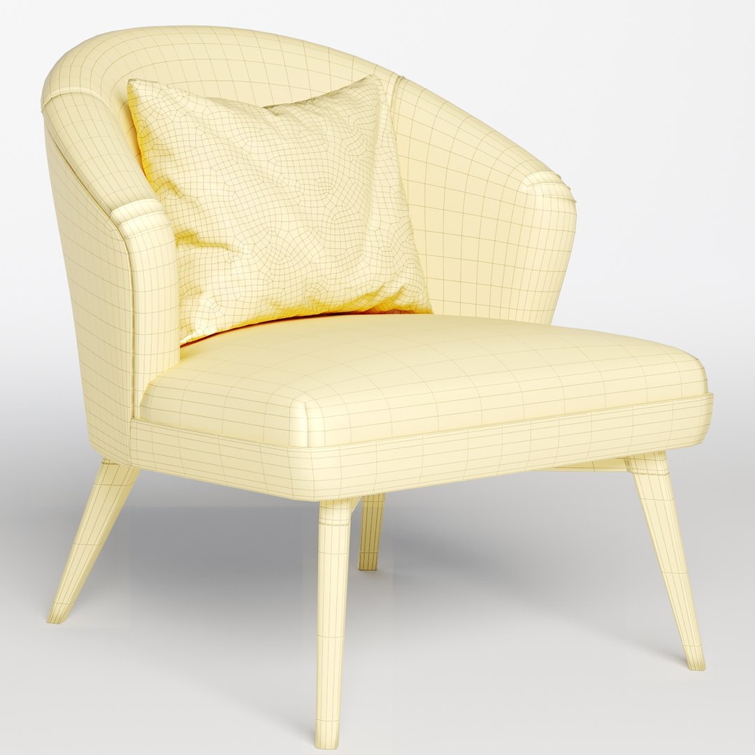 Nelly Arm Chair 3D Model - TurboSquid 2343693