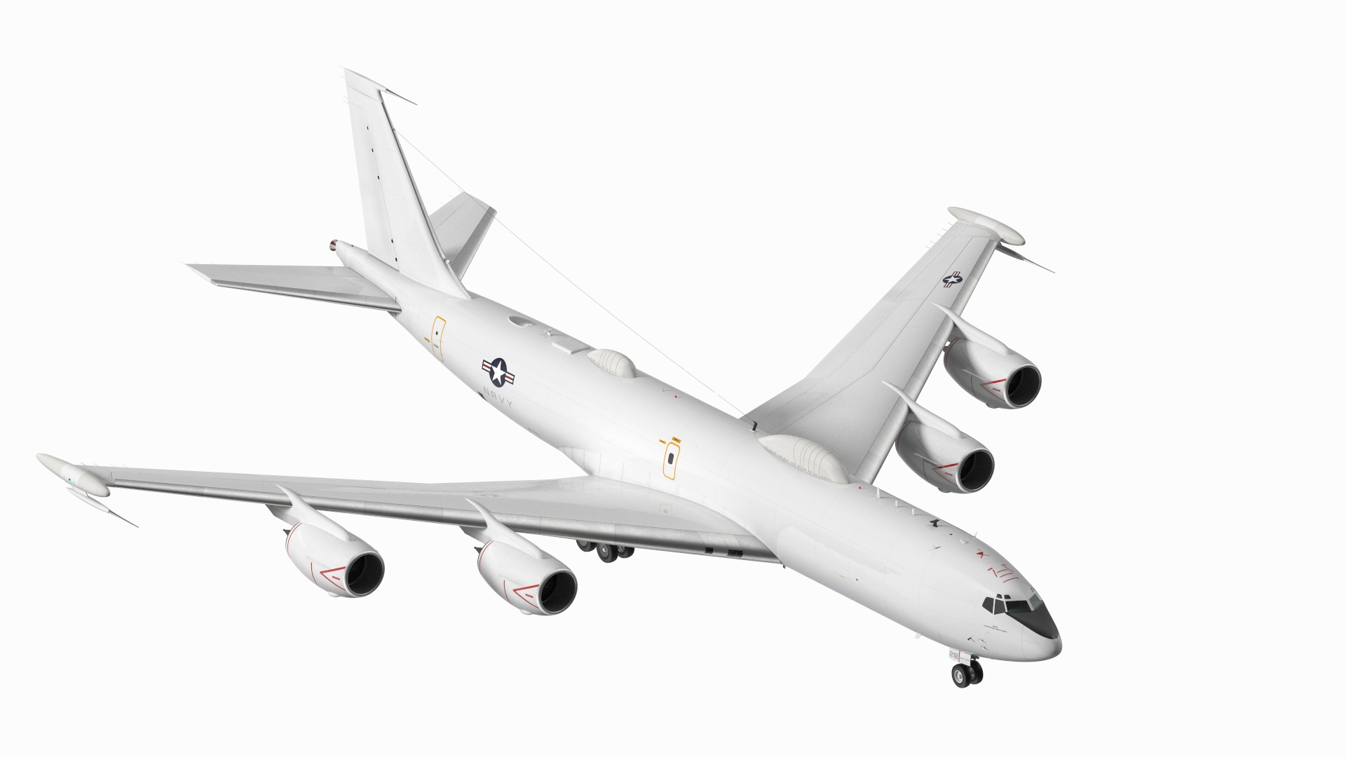 3D Boeing E-6 Mercury Aircraft Rigged For Maya - TurboSquid 2095425