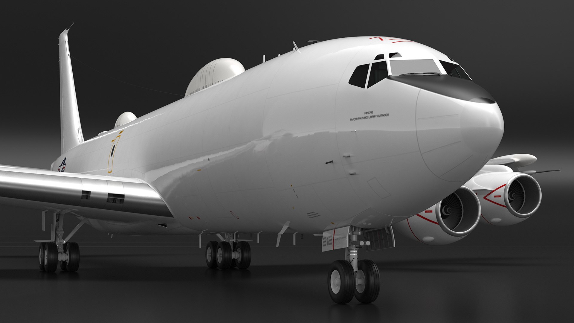 3D Boeing E-6 Mercury Aircraft Rigged for Maya - TurboSquid 2095425