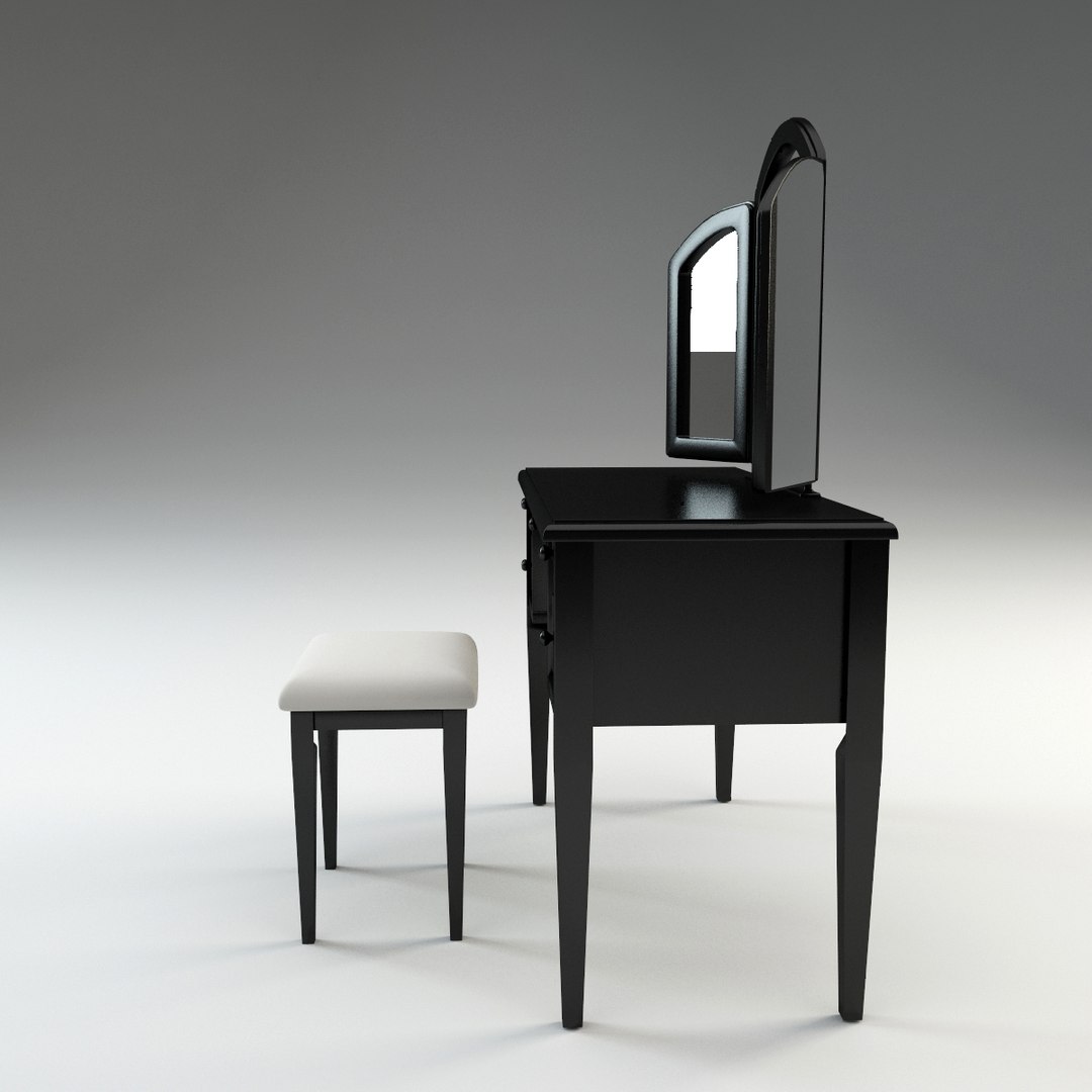 C4d Antique Vanity Set