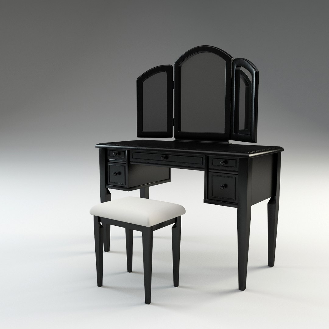 C4d Antique Vanity Set