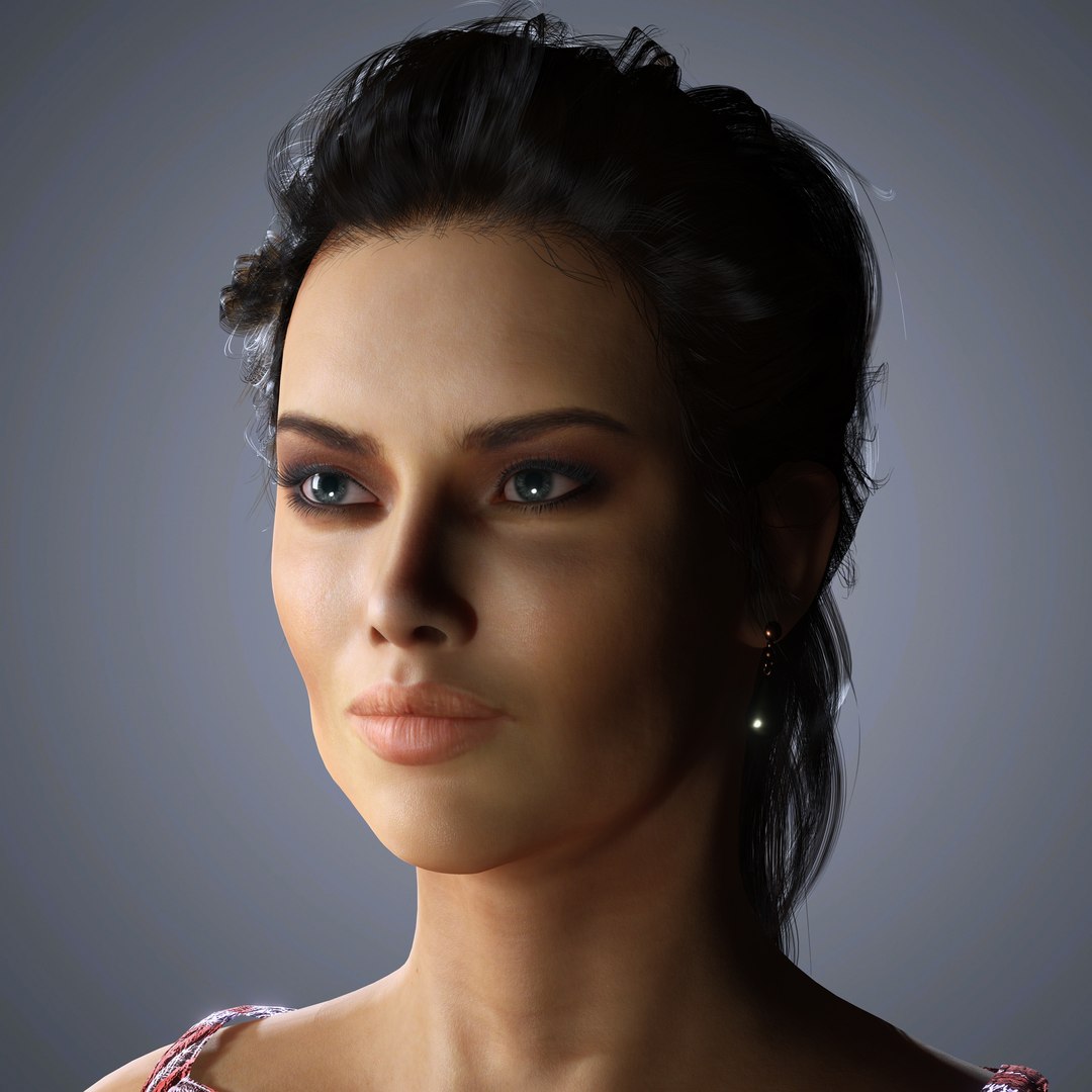 Adriana Lima Character 3D Model Low-poly 3D Model - TurboSquid 2317263